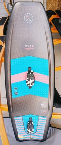 Hyperlite LTD Party Shark Quad Strapped Wakesurf Board 4'11" with 4 ...