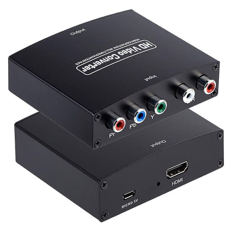1080P HDMI-compatible to 5 RCA Component YPbPr Video R/L Audio ...
