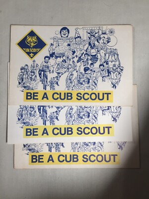 Boy Scout Be a Scout Cub Scout lot of 3 postcard BSA Paperwork | eBay