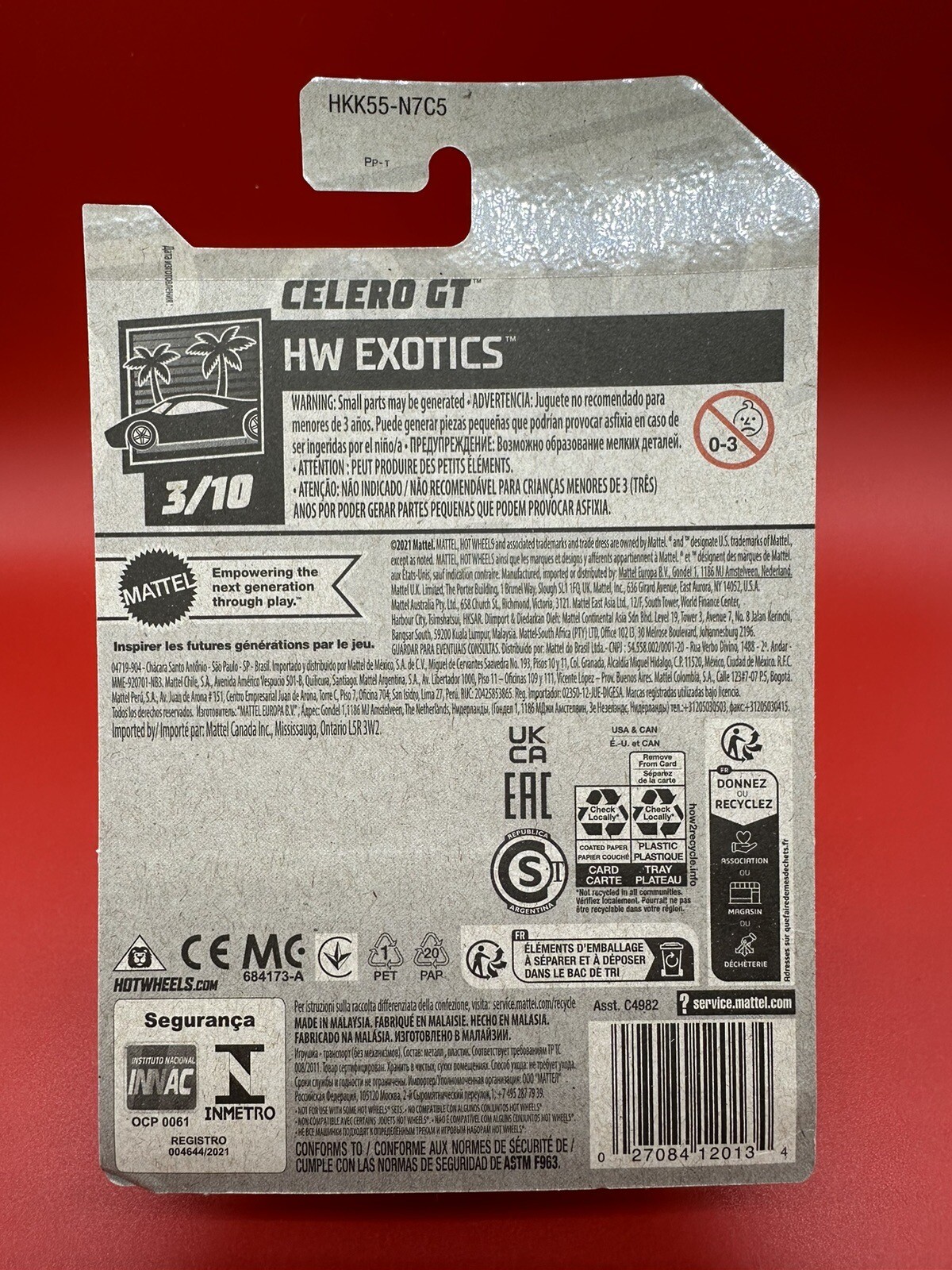 HOT WHEELS : CELERO GT (HW EXOTICS, RED) | eBay