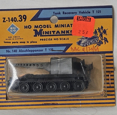 ROCO HO MODEL MINIATURES TANK RECOVERY VEHICLE T 121 NEW | eBay