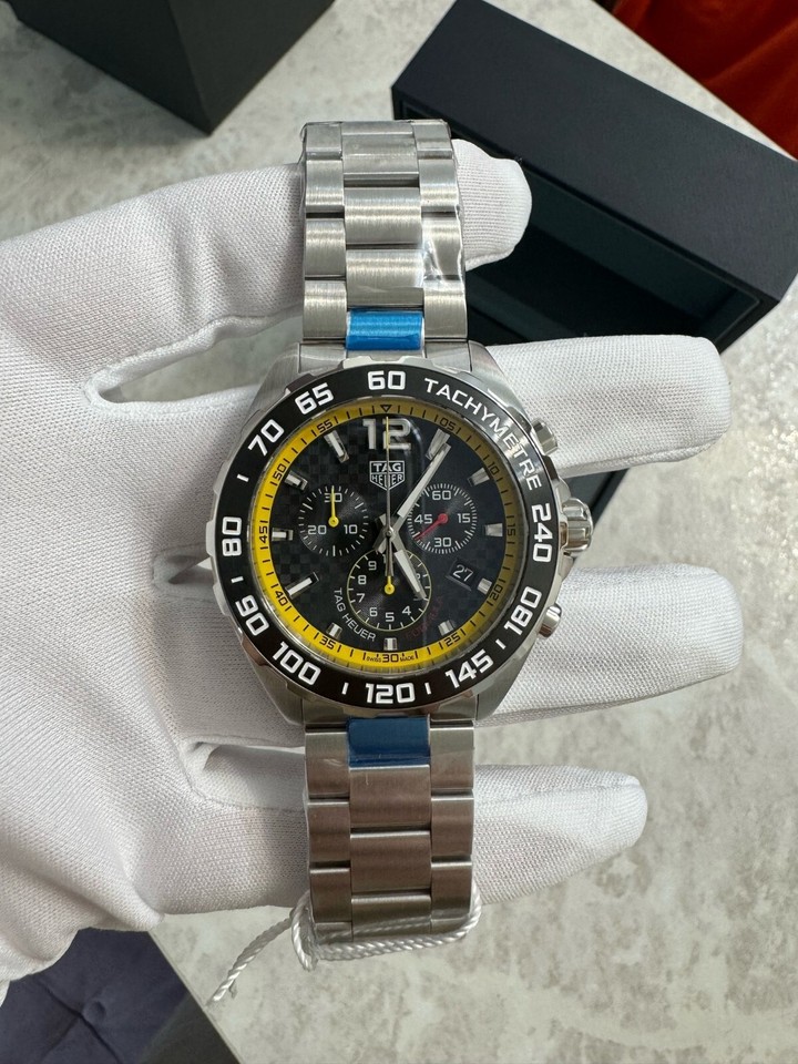 Tag Heuer Formula 1 Chronograph Quartz Black Dial Men's Watch CAZ101AC ...