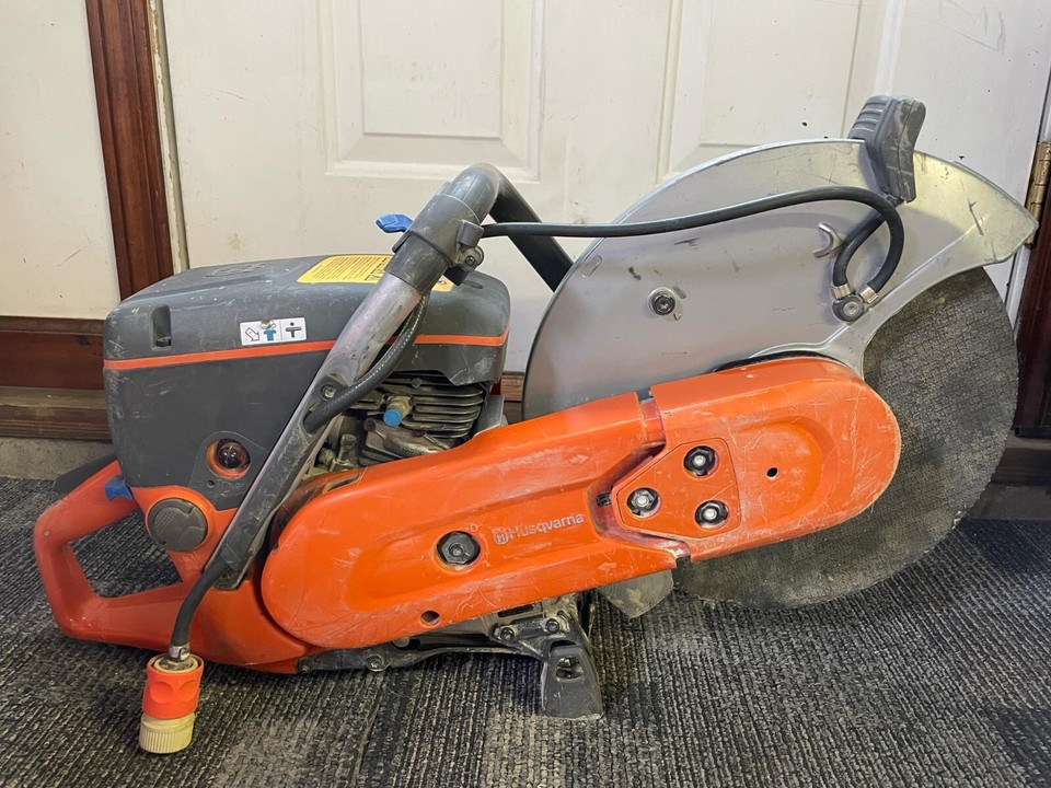 Husqvarna Handheld Power Concrete Saw, 14in. Blade, 74cc Gas Engine ...