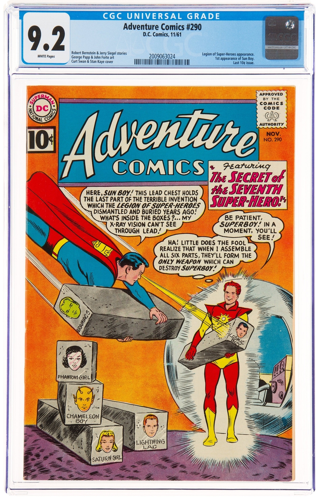 Adventure Comics 290 CGC 9.2 | eBay