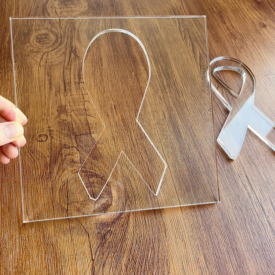 Ribbon Router Template Clear Acrylic Template Router Inlay Template ...