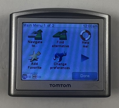 Tom Tom One 3rd Gen 3.5 inch GPS Unit Tested Works Maps Travel Vacation ...