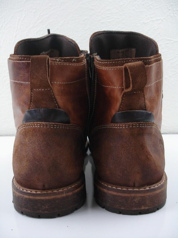 Men's 12 M Bullboxer Kelden Brown Cap-Toe Ankle Boots Lavorazione ...