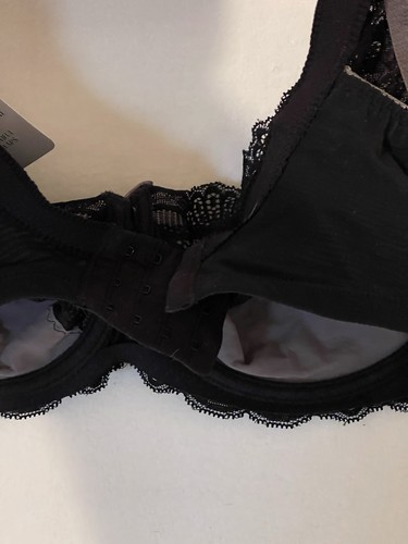 NWT PLAYTEX love my curves LIFT BRA us4825 stretch lace cups Black 42D ...