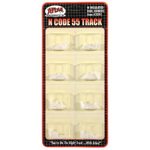 Atlas 2091 Code 55 Insulated Rail Joiners (Pack of 24) 732573020917| eBay