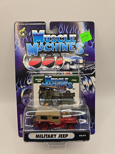 MUSCLE MACHINES MILITARY JEEP RED VEHICLE BLOWER 1:64 | eBay