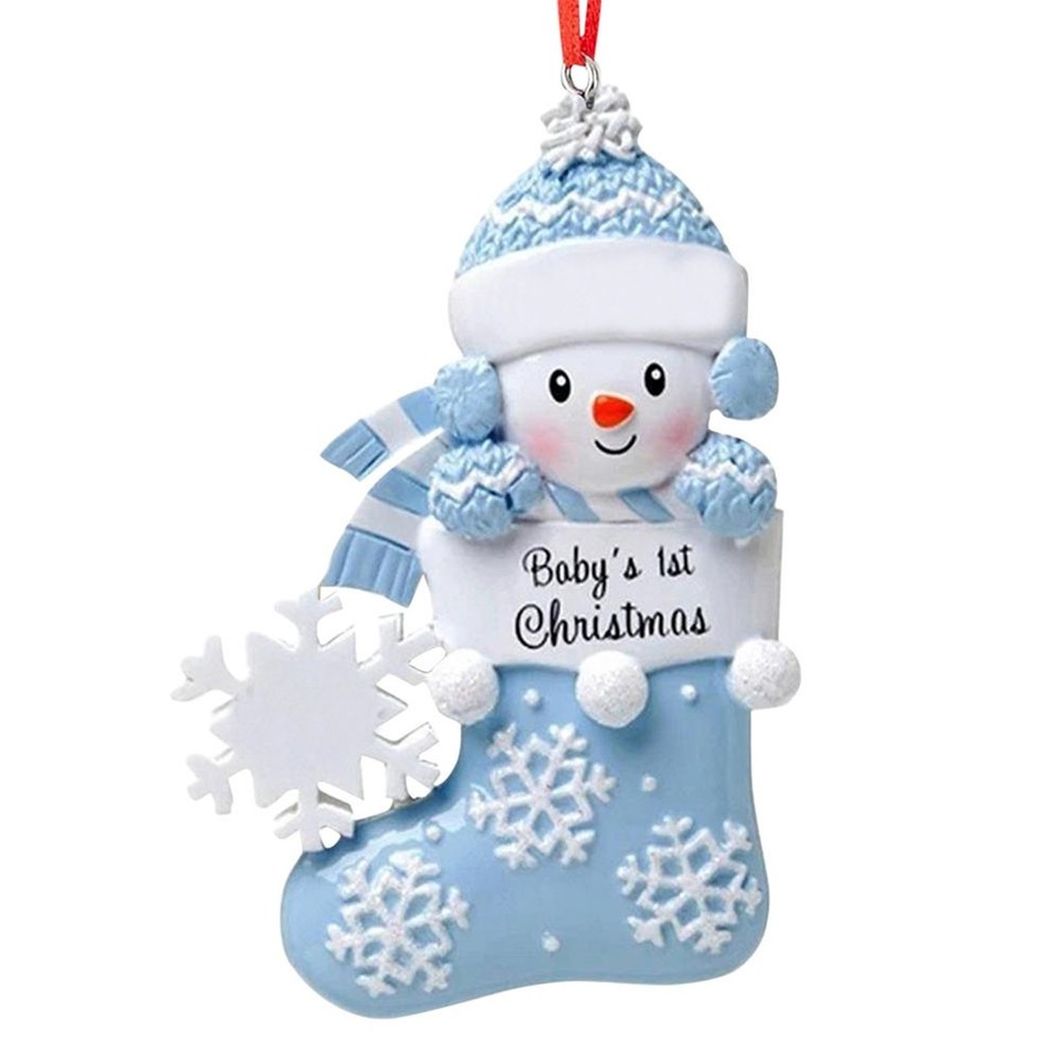 DIY Baby First Christmas Ornament 2025 Resin Pendant for Tree Decor ...
