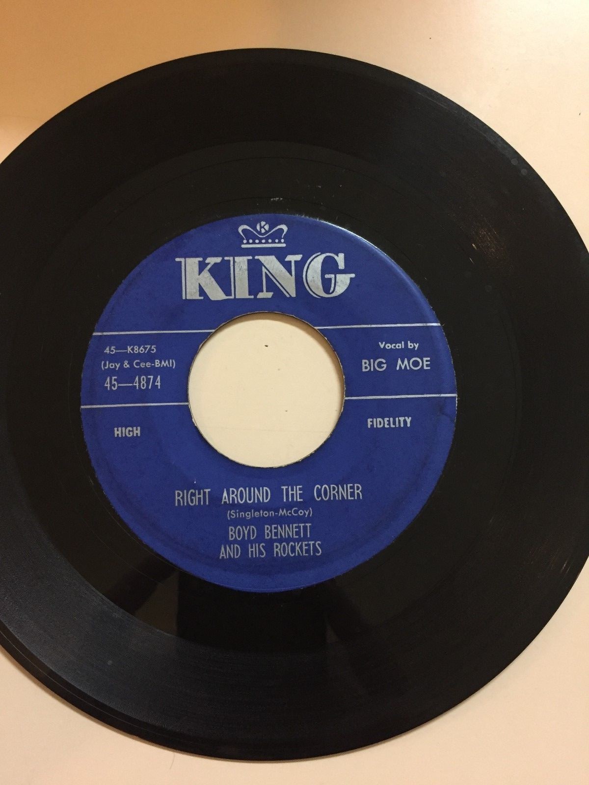ROCK 45 RPM RECORD - BOYD BENNETT AND HIS ROCKETS - KING 4874 | eBay