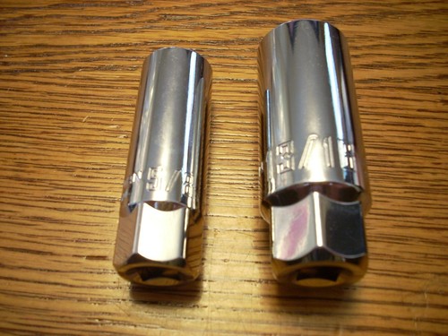 CRAFTSMAN 2 pc 3/8 Drive Spark Plug Ratchet Wrench Socket Set 5/8" & 13 ...