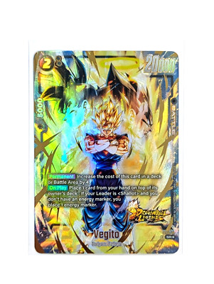 Vegito FS09-16 SR Gold Alternate Art Foil DRAGON BALL LEGENDS Fusion ...