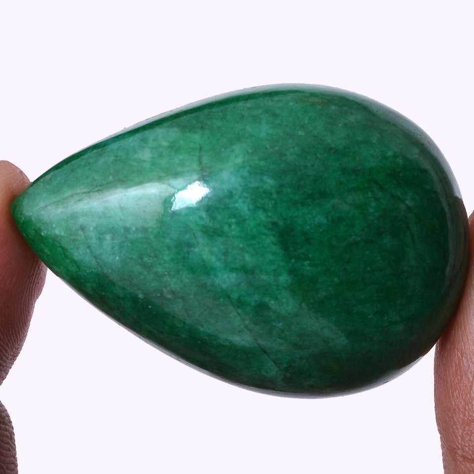 172 Cts Natural Brazilian Emerald 47mm 32mm Pear Cabochon Huge Loose ...
