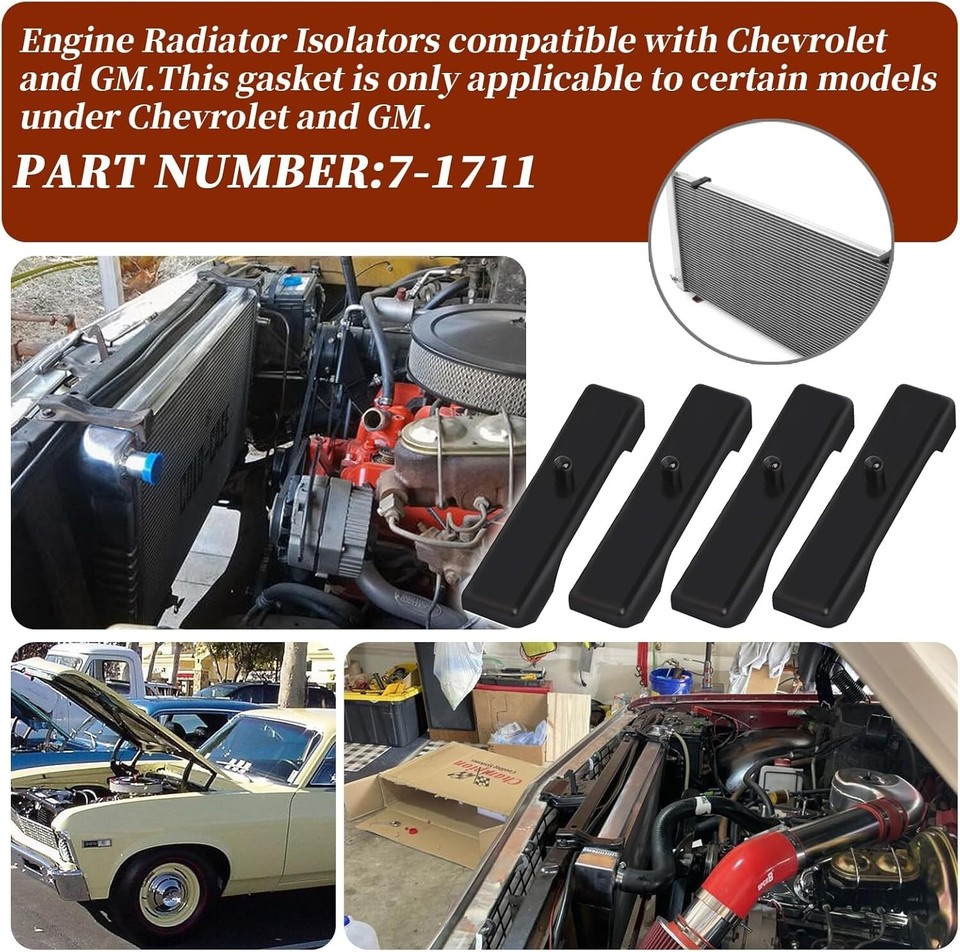 Small Block Radiator Support Bushings For 1973-1987 Chevy C10 Caprice 7 ...