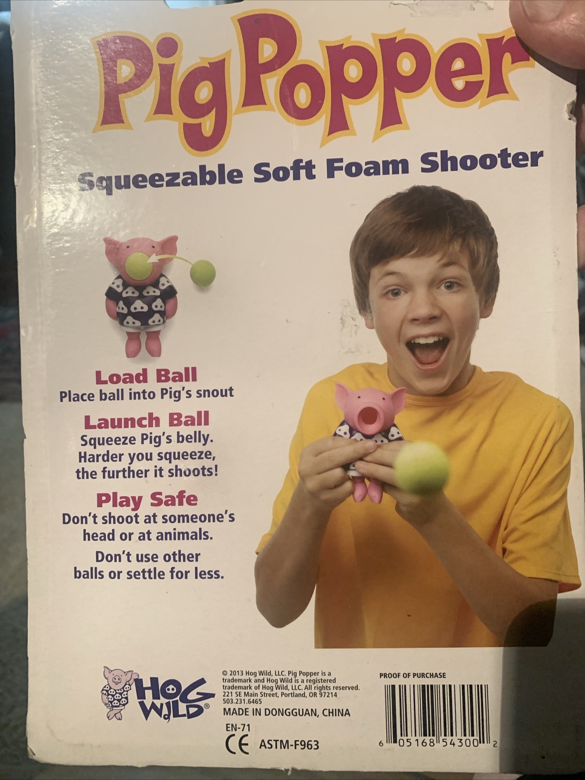 NEW/Sealed Pig Popper Squeezable Soft Foam Shooter - Hog Wild 2013 | eBay