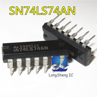10PCS SN74LS74AN DIP-16 74LS74 DUAL D-TYPE POSITIVE-EDGE-TRIGGERED FLIP ...