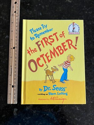 Please try to remember the first of Octember! LeSieg Seuss book 6.75"x9 ...