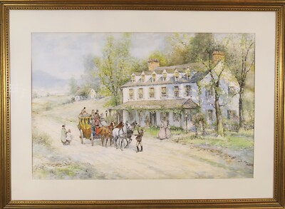 Joseph C.Claghorn (American,1869-1947) Original Watercolor Painting ...