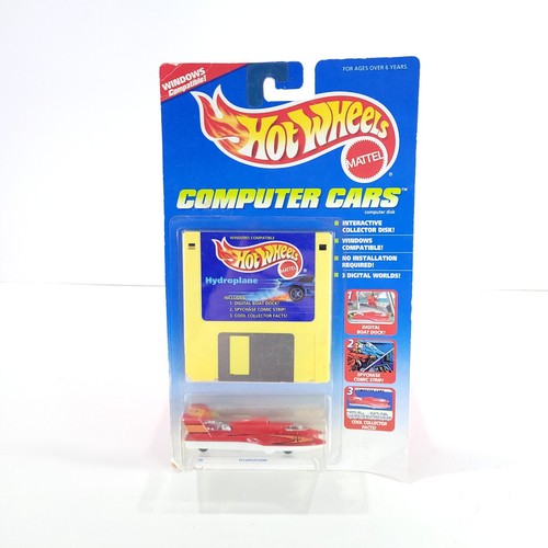 1995 Hot Wheels Computer Cars Series Hydroplane #15456 Computer Disc ...