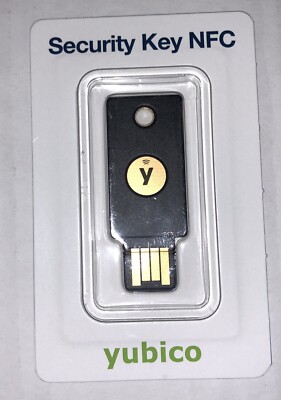 Security Key NFC by Yubico - Black, FIDO - New in Package USB-A ...