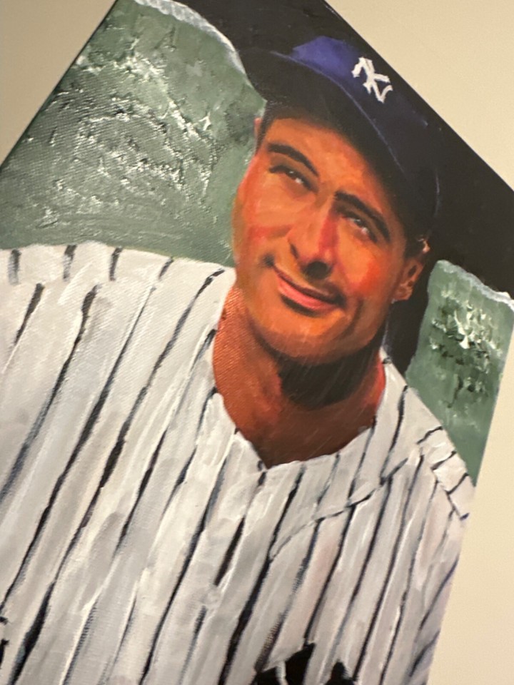 Lou Gehrig Painting 11x14 baseball art Father’s Day gift for dad | eBay