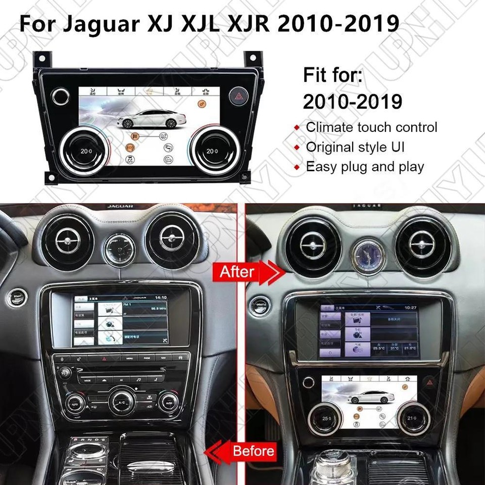 AC Climate Control 7" Android IPS LCD Touch Screen For 2010-2019 Jaguar ...