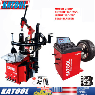 Tire Changer Machine Combo Wheel Balancer 2.0HP Motor Bead Blaster ...