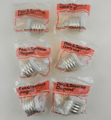 6 Pass & Seymour LeGrand #8681 Reducers Mogul to Medium Bulb Adapters ...