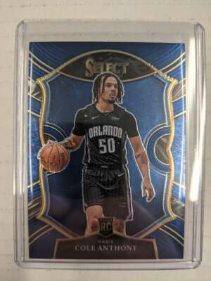 2020-21 PANINI SELECT CONCOURSE BLUE ROOKIE CARD COLE ANTHONY MAGIC ...