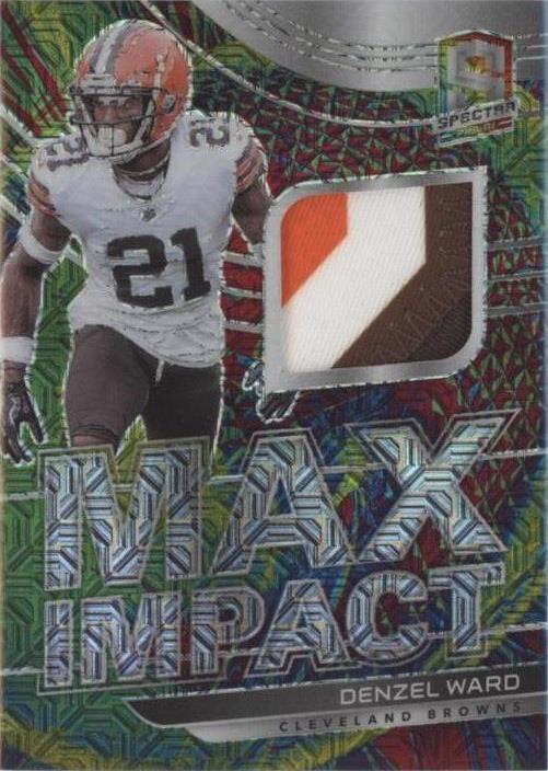 2021 Panini Spectra - Max Impact Denzel Ward #MI-DWA Meta Prizm /25 ...