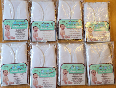 Lot of 8 Gerber Vinyl Dappi Diaper Cover Size Toddler 30+ lbs Hook ...