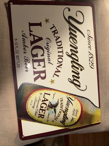 “Since 1829” Yuengling Traditional Original Lager Amber Beer Metal Sign ...