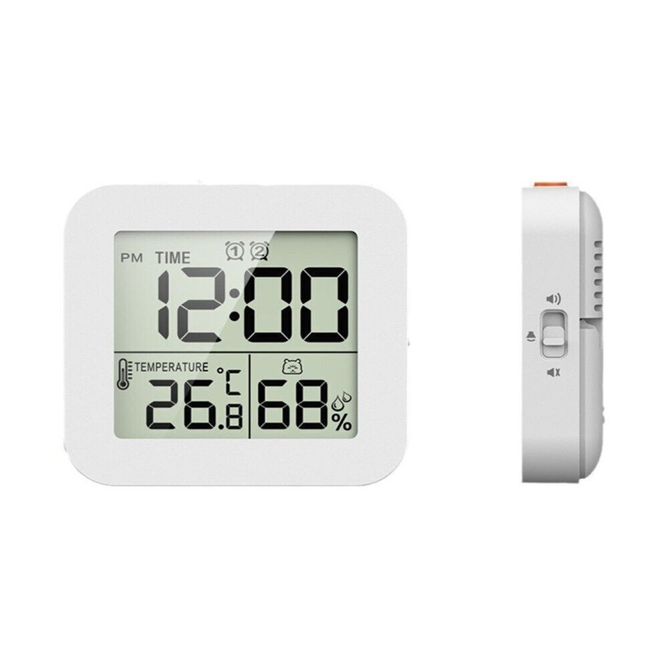 Temperature And Humidity Meter Large Screen LCD Display Digital Wall ...