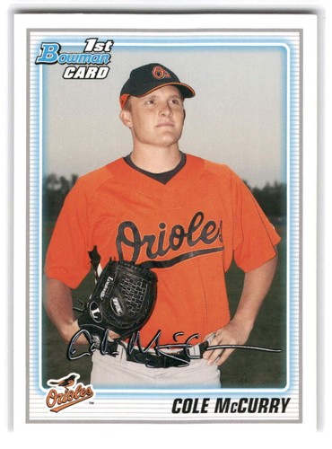 Cole McCurry 2010 Bowman Baseball #BP3 Baltimore Orioles Prospects | eBay