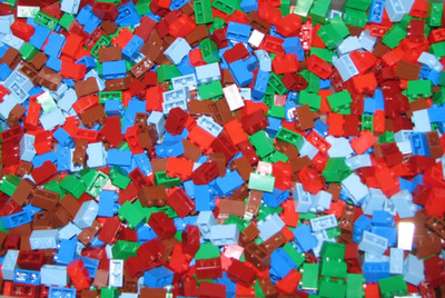New Lego 1x2 Assorted Mixed Color Bricks x 200 pieces Parts Bulk Lot | eBay