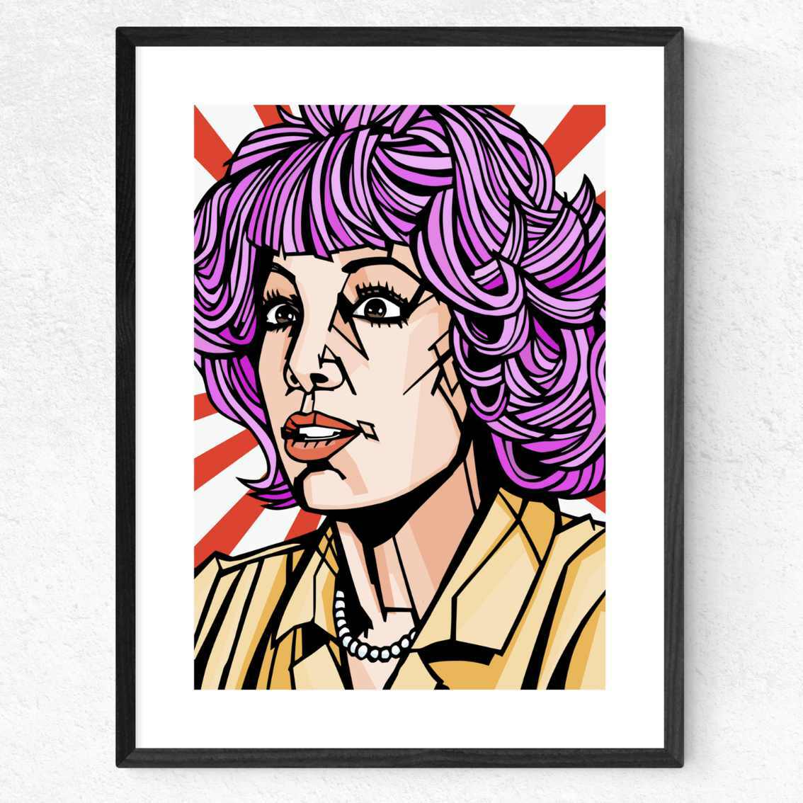 Grease Frenchy Drawing Grease Original Movie Art Women's