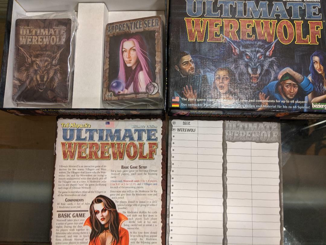 Ultimate Werewolf Deluxe Edition Across The Board Game Cafe One Night