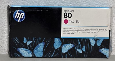 Genuine HP 80 (C4822A) Magenta Printhead & Cleaner Dated 5/2017 ...