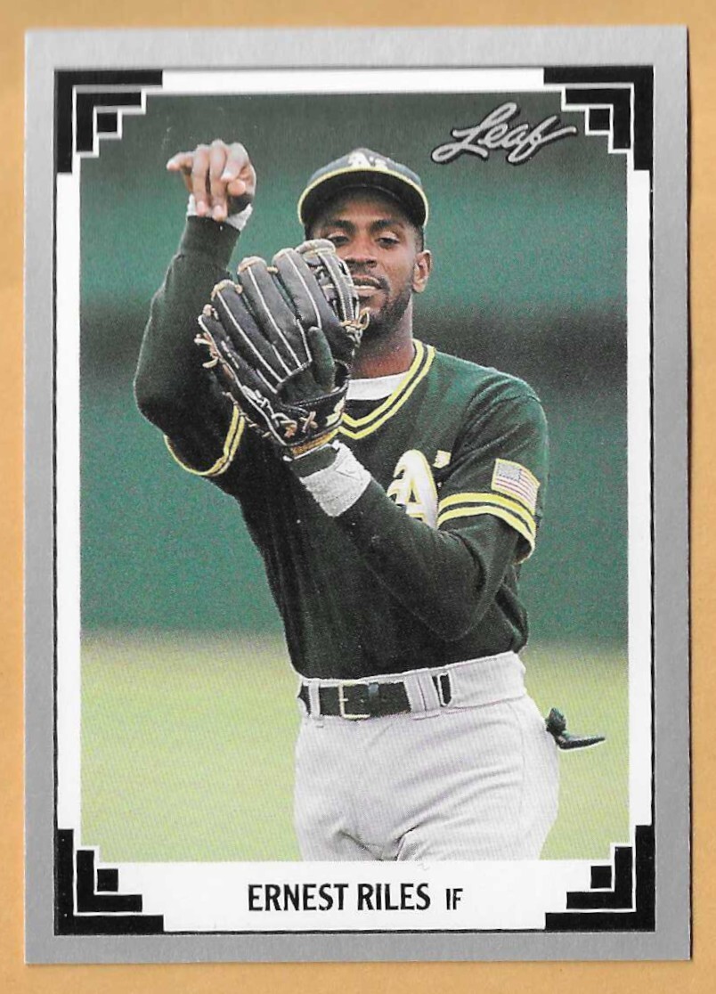 ERNEST RILES OAKLAND ATHELTICS #358 - LEAF NM-MT 1991 | eBay