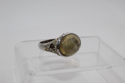 Chateau D Argent David Sigal SS Yellow Topz Ring W/ Accent Stones Sz:9 ...