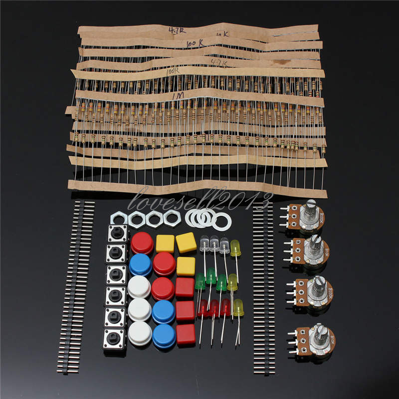 NEW Electronic Parts Pack KIT for ARDUINO Component Resistors Switch ...