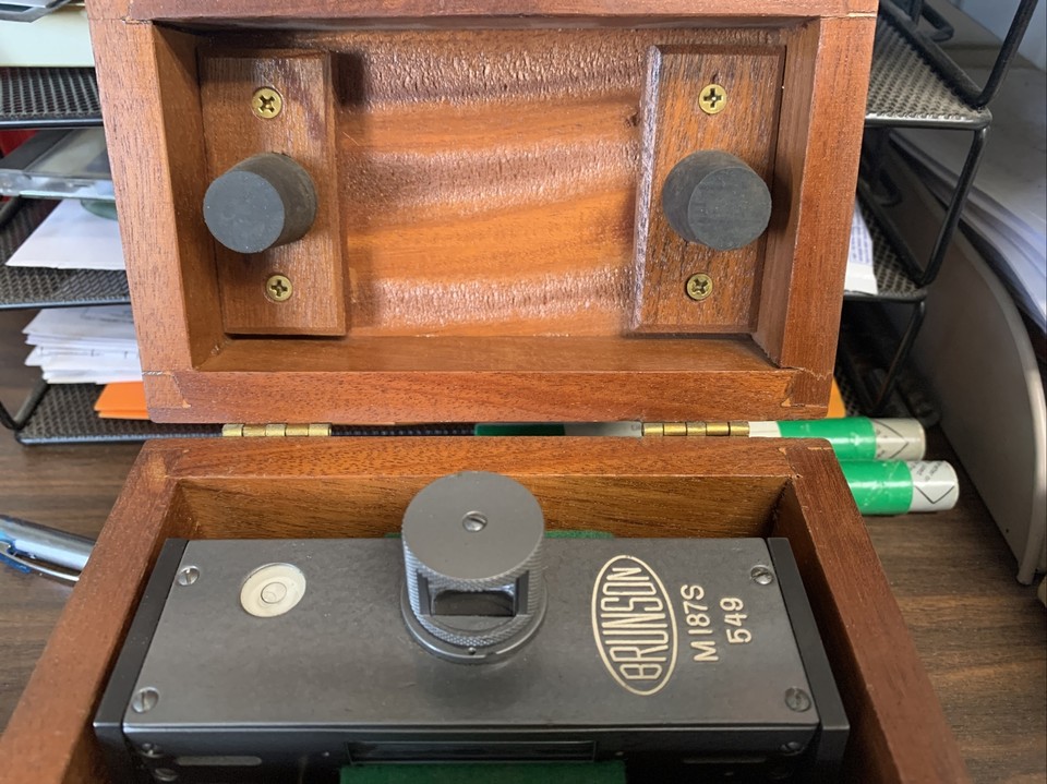 Brunson Instrument Company - Model 187-S Box Level with wooden Case ...