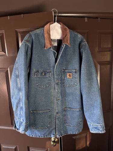 90s Carhartt Denim Jacket | eBay