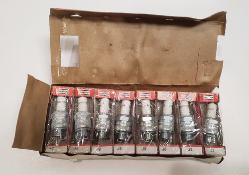 VINTAGE GENUINE CHAMPION SPARK PLUG J8 / J-8, NEW OLD STOCK, EIGHT ...