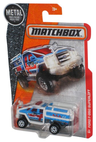 Matchbox Ford F-350 Superlift (2016) Camion Jouet Bleu Et Blanc 73/250 ...