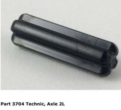 Lego 1x 3704 Black Technic, Axle 2 Rare! | eBay