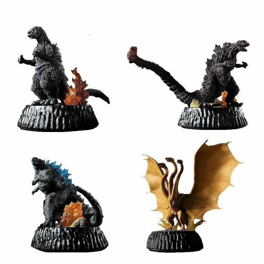 Bandai Godzilla HG D+ Godzilla 01 Mini Figure 4 Type Set King of The ...