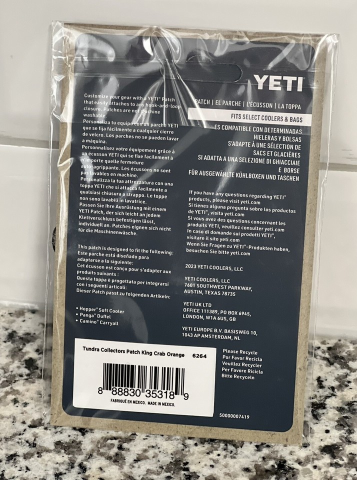 Yeti Patch King Crab Orange Tundra patch Collector LE Rare | eBay